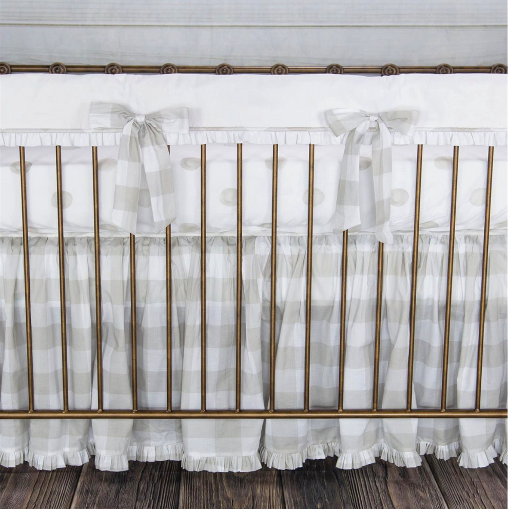 Straight Crib Rail Topper – Fireflies Nursery Linens
